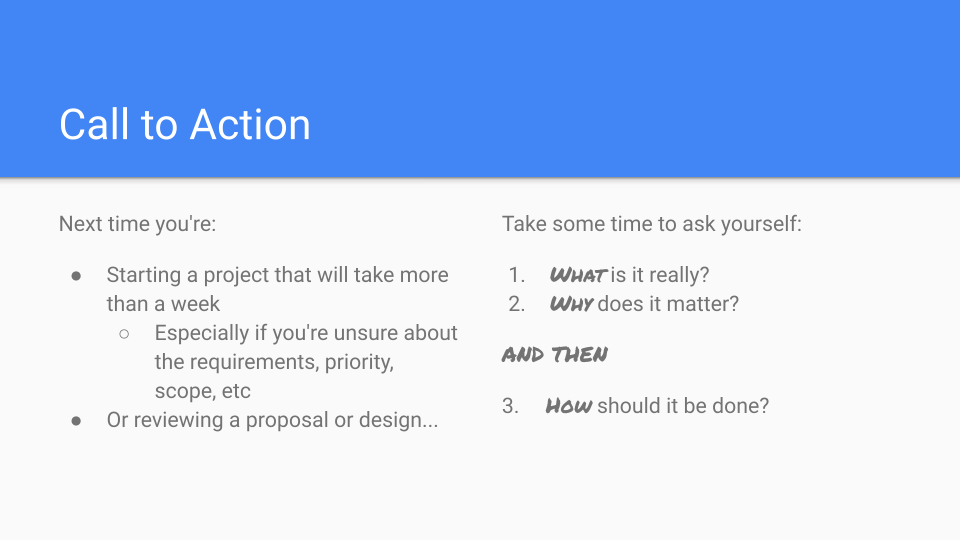 What, Why, How: A guide to engineering project initiation