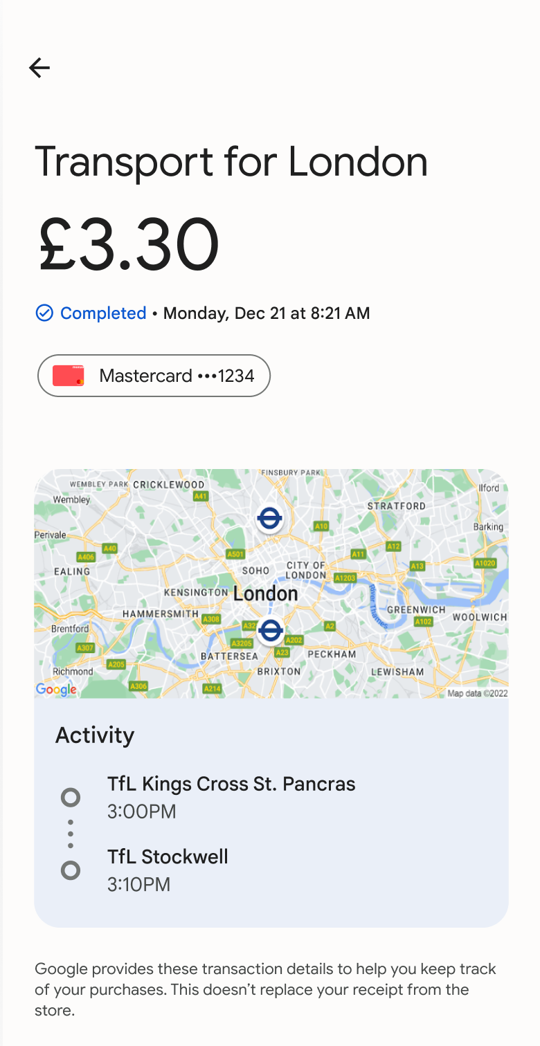 Travel on London Underground & Buses Contactless - Google Wallet